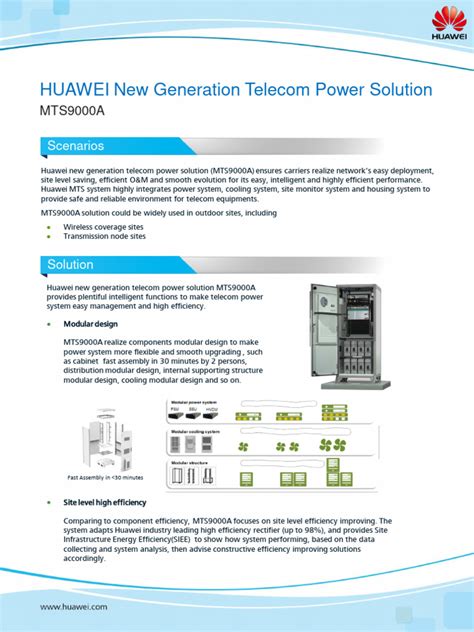 Datasheet Of Huawei New Generation Telec Pdf Rectifier Air Conditioning
