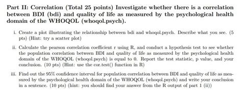 Part Ii Correlation Total 25 Points Investigate