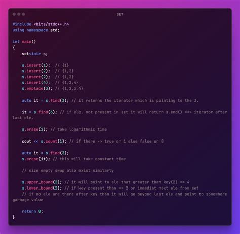 Sahil Vara On Linkedin This Is Day46 Of 100daycode Challenge Today I Learned Set Container In