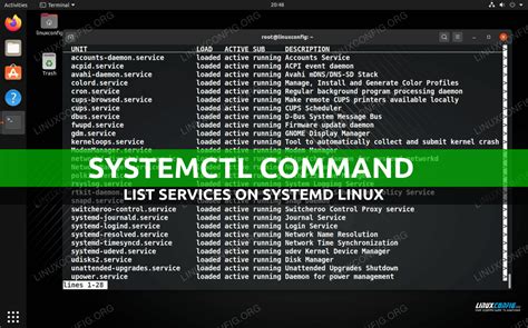 cara menggunakan systemctl untuk membuat daftar layanan di systemd linux