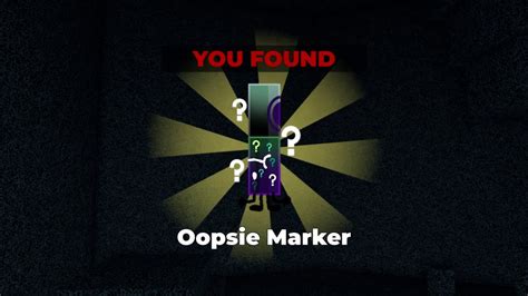 How To Get The Oopsie Marker In Find The Markers Roblox Youtube