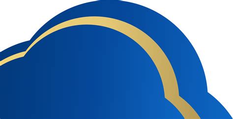 Blue Gold Rounded Corner Corner Design Element 35920903 Png