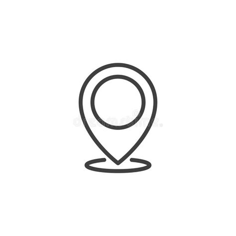 Location Pin Line Icon Stock Vector Illustration Of Navigation 288578080