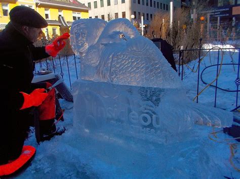 Charles Weiss Art Ice Carving Contest In Toronto