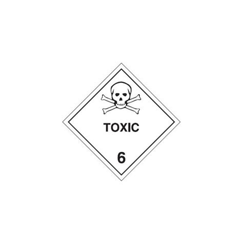 Dangerous Goods Sign Toxic Class 6