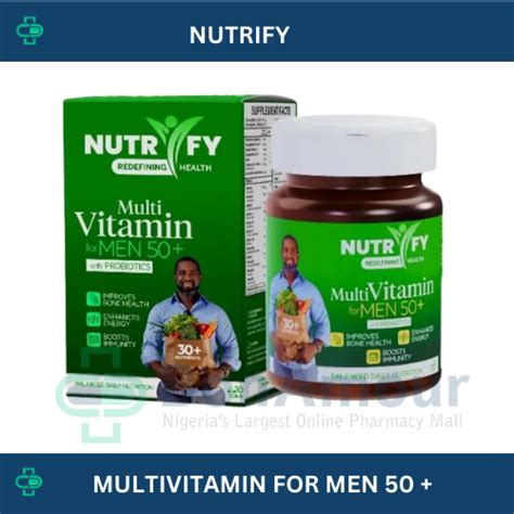 Buy Nutrify Multivitamin For Men 50 Plus X 30 Tablets