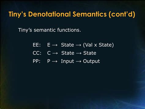 Ppt Denotational Semantics Powerpoint Presentation Free Download