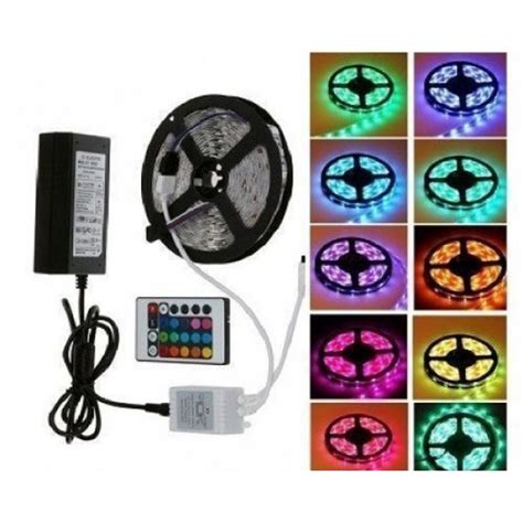 Светодиодная лента LED 5050 RGB на 5м с пультом и блоком питания ...