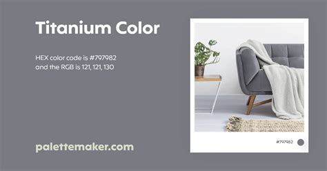 Titanium Color Hex 797982 Meaning And Live Previews Palettemaker
