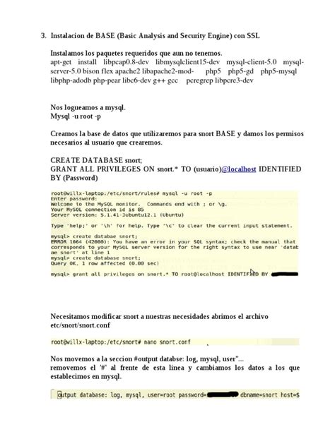 Instalacion De Base Basic Analysis And Security Engine Con Ssl Pdf