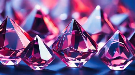 Premium Ai Image Diamond Glass Sharp Angled Refractions