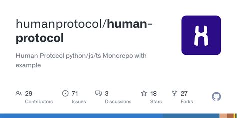 Github Humanprotocol Human Protocol Human Protocol Python Js Ts Monorepo With Example