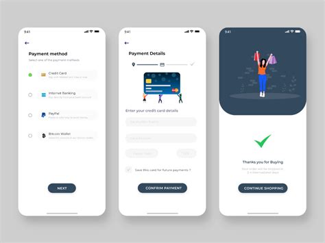 Payment Flow For E Commerce App Interface Design Ui Design User Interface Design