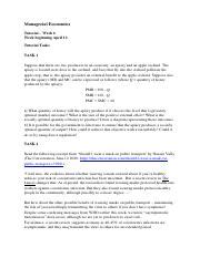 Tutorial Problems For Week Pdf Managerial Economics Tutorial Week Week Beginning April