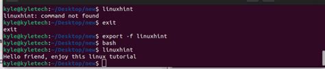 Bash Export Command