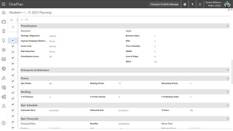 Portfolio Modeler For Prioritization And Analysis Oneplan