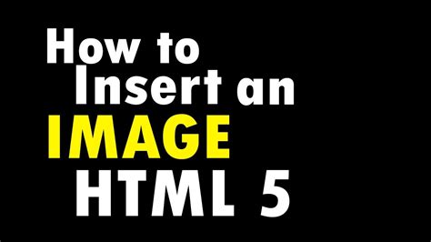 How To Insert An Image Into Website Using HTML Visual Studio Code Tutorial YouTube