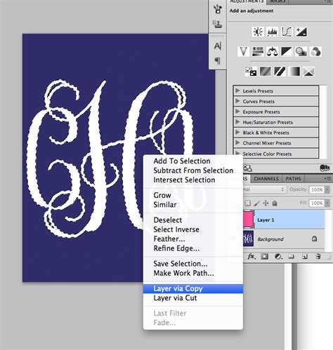 CARLY Making A Monogram In Photoshop