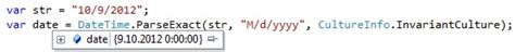 Unable To Parse Date Time In C Stack Overflow