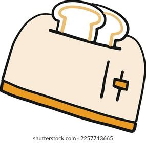 Household Doodle Toaster Cartoon Hand Draw Stock Vector Royalty Free 2257713665 Shutterstock