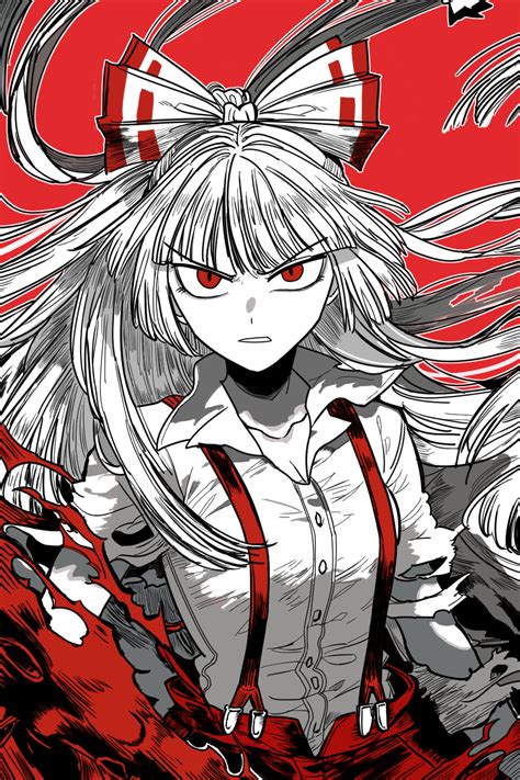 Fujiwara No Mokou Touhou Drawn By Bollzzalguy Danbooru
