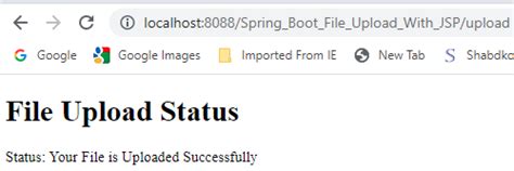 How To Upload A File In Spring Boot Jsp
