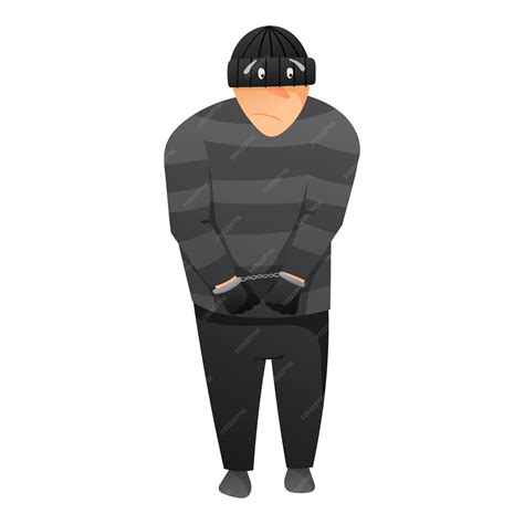 Premium Vector Vector Cartoon Isolated Illustration Of A Male Thief