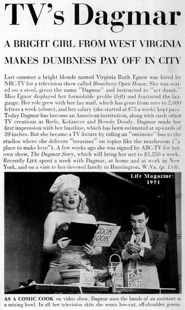 The Woman Behind Our Beloved Dagmarsvirginia Ruth Egnor