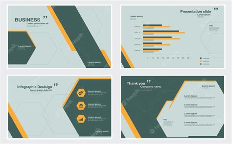 프레 젠 테이 션 템플릿에 대 한 인포 그래픽의 요소 재고 일러스트 인포 그래픽 슬라이드 쇼 프리미엄 벡터