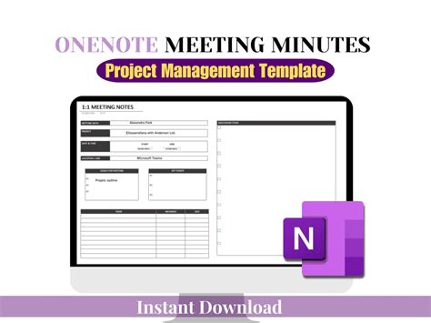 Onenote Meeting Templates For Work Professionals Meeting Notes Meeting Agenda 1 1 Meeting