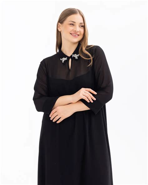 Plus Size Elegant Dress With Accessories Secilstore