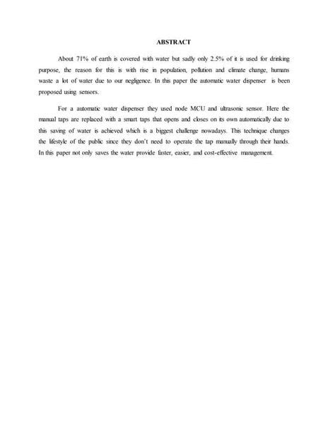 Automatic Water Dispenser Using Arduino Block Diagram Dispen