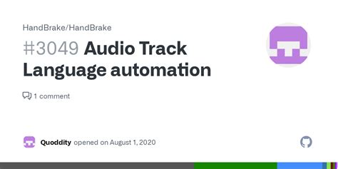 Audio Track Language Automation Issue HandBrake HandBrake GitHub
