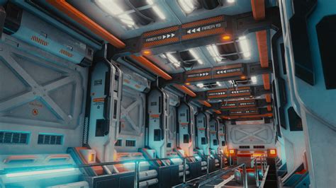 Nguyen Huy Nd9h Scifi Hallway Real Time Render With Blender Eevee Erofound