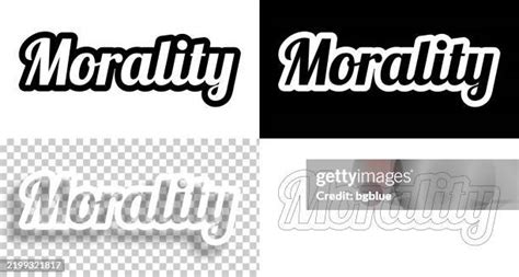 Morality Text For Design Blank White And Black Backgrounds Line Text