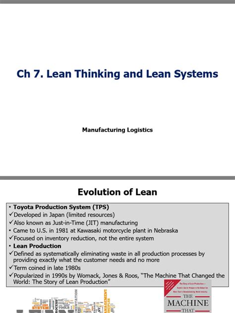 Ml07 Lean Thinking And Lean Systems Pdf Lean Manufacturing Business