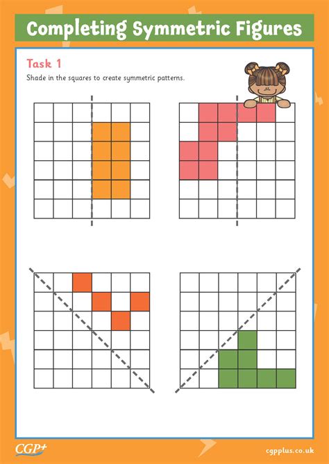 Completing Symmetric Figures Year 4 Cgp Plus