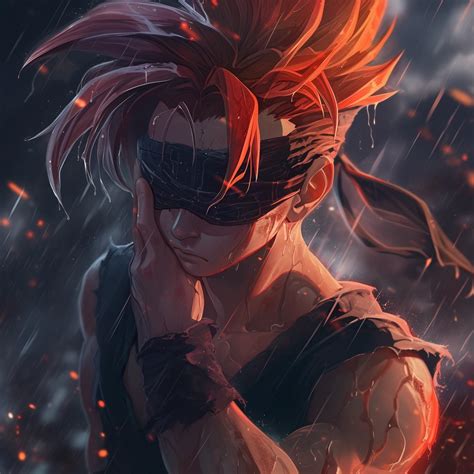 Dragon Ball Gohan Portrait In Blue Light For Anime Pfp Animepfp