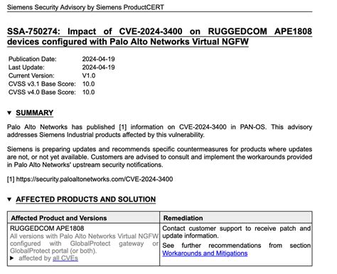 A Critical Vulnerability In Palo Alto Networks Firewall Cve 2024 3400 Has Been Exploited
