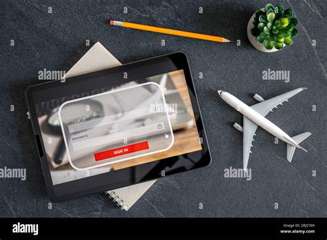 Login Box Username And Password Inputs On Virtual Digital Display