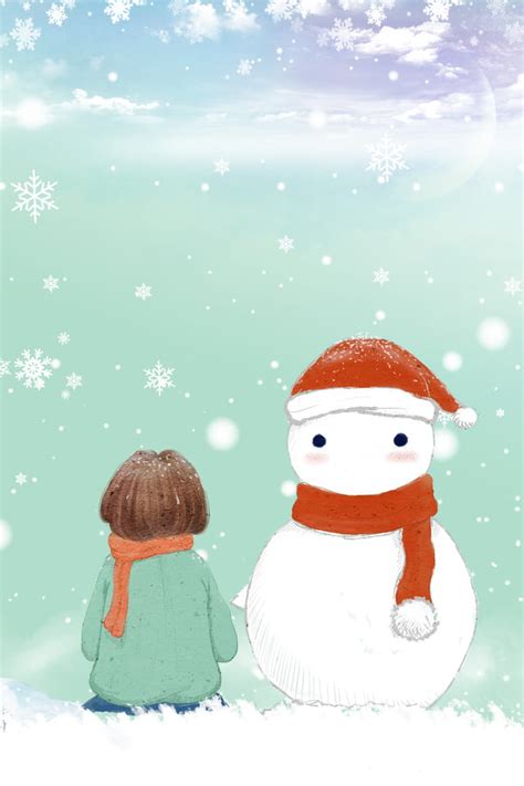 파란색 최소한의 겨울 캠프 배경 포스터 블루 단순한 문학 신선한 겨울 캠프 겨울 소녀 눈사람 하늘 눈송이 캠프 겨울 소녀 무료 다운로드를위한 배경 이미지