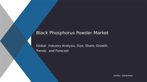 Black Phosphorus Powder Market Report Global Forecast From 2025 To 2033