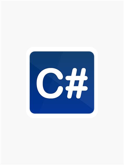C Sharp Net Sticker Design Sticker By Kpopteam Redbubble