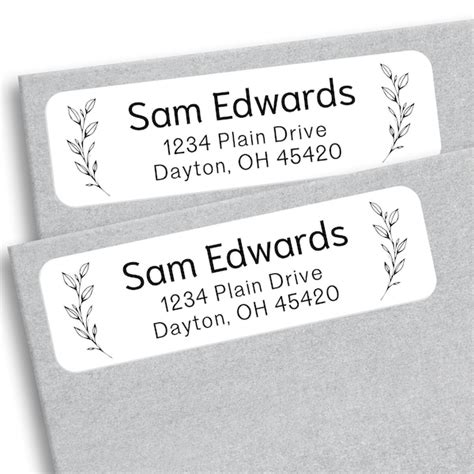 Personalized Self Adhesive Address Labels Etsy