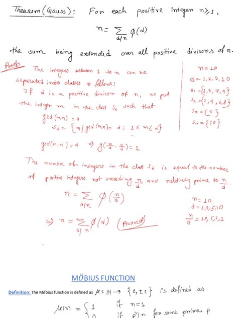 Mobius Function Pdf