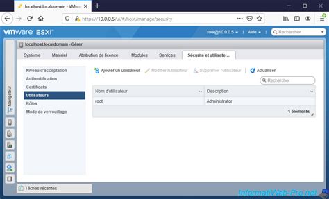 Manage Roles Users And Permissions On Vmware Esxi 70 And 67 Vmware Tutorials