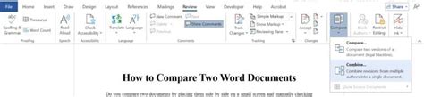 How To Compare Two Documents A Guide