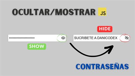 Como Mostrar Ocultar ContraseÑas Con Javascript Youtube