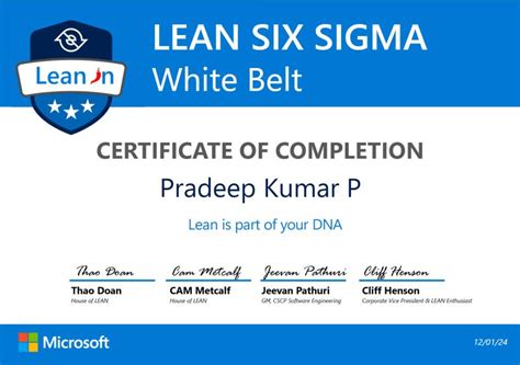 Pradeep Kumar On Linkedin Sixsigma Microsoftcertification Continuousimprovement Microsoft