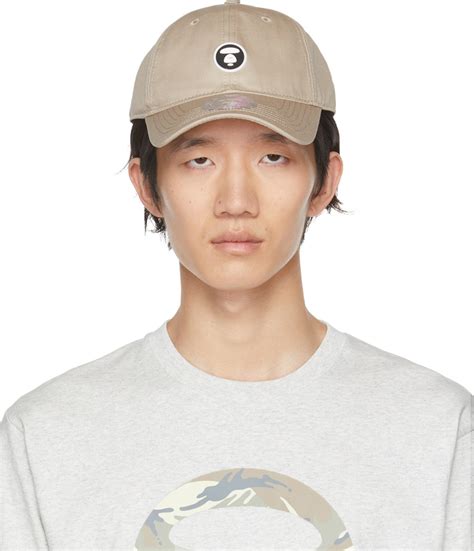 Aape By A Bathing Ape Beige Aape Cap Aape By A Bathing Ape